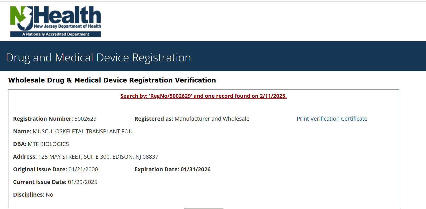 Licenses & Certifications